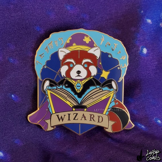 Red Panda Wizard Dungeons & Plushies Hard Enamel Pins | Etsy