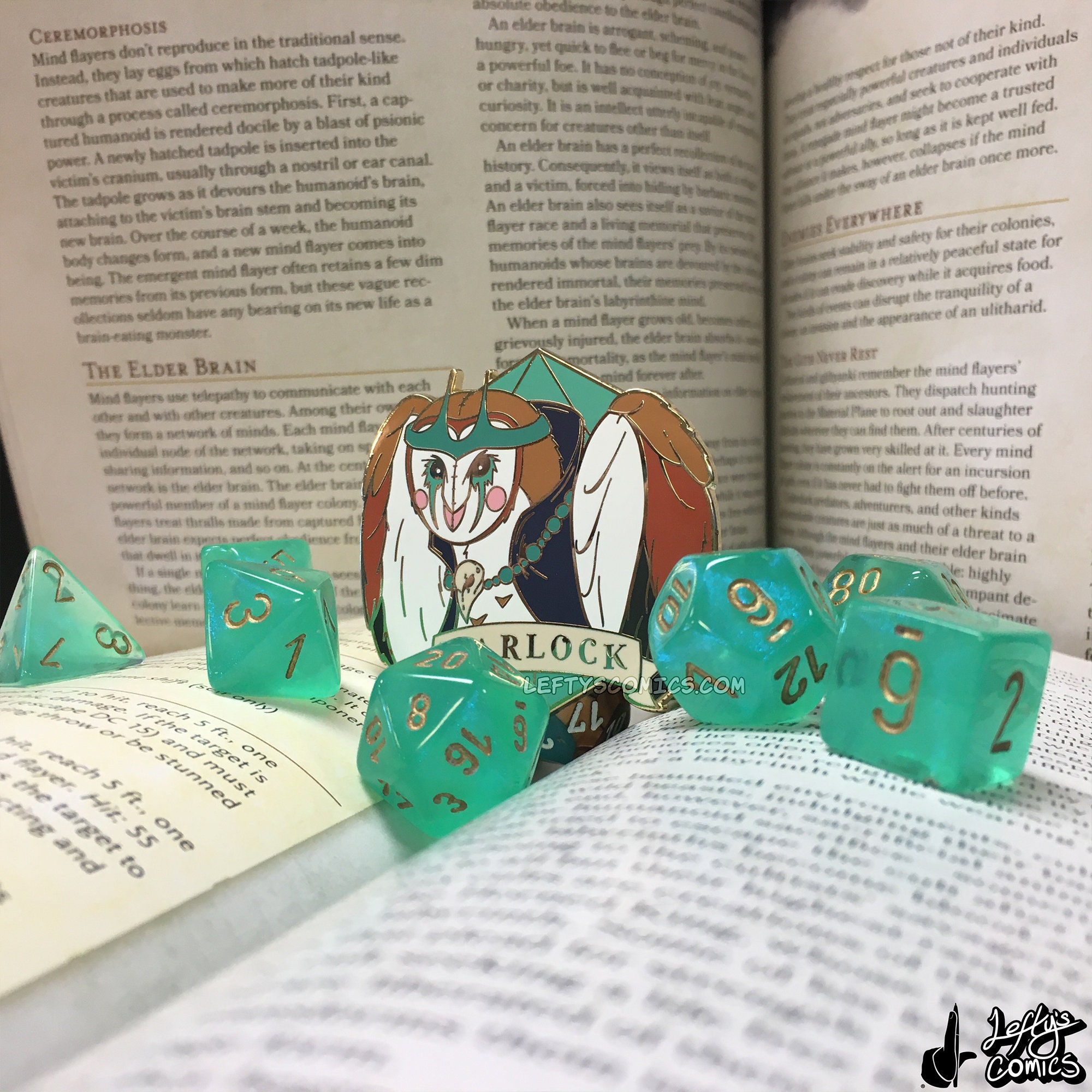 Barn Owl Warlock | Dungeons & Plushies Hard Enamel Pins - Etsy