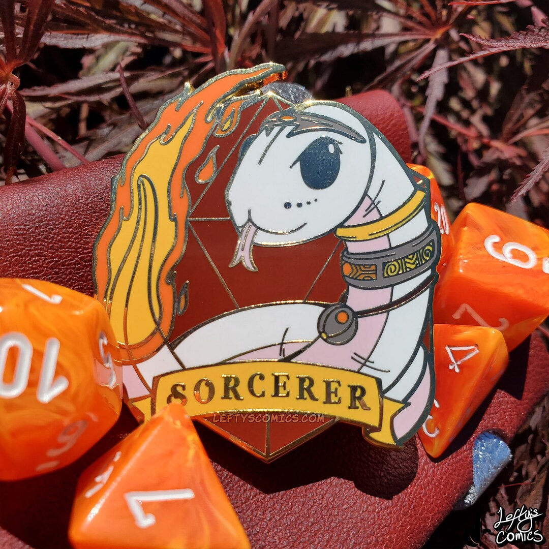 Ball Python Sorcerer | Dungeons & Plushies Hard Enamel Pins - Etsy