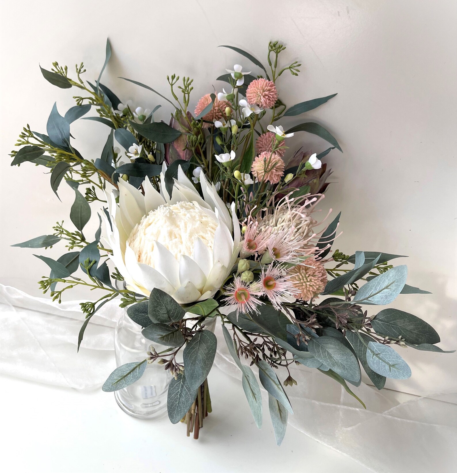 Australian Native Flower Wedding Bouquet Bridal Flowers White - Etsy