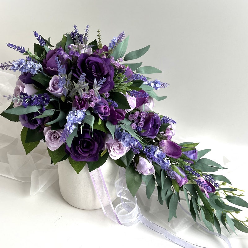 Lavender Wedding Bouquet - Etsy