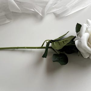 Real Touch White Rose Stem Latex Fresh Touch Pure White Roses ...