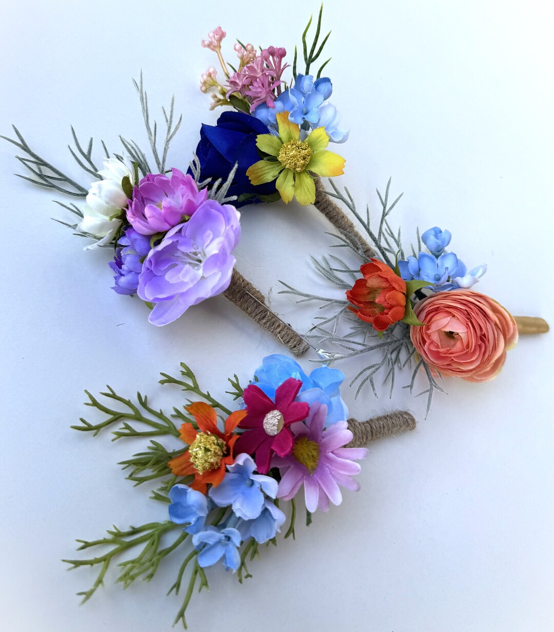 Groom Buttonholes Groomsmen Boutonnière Wildflower Buttonhole ...