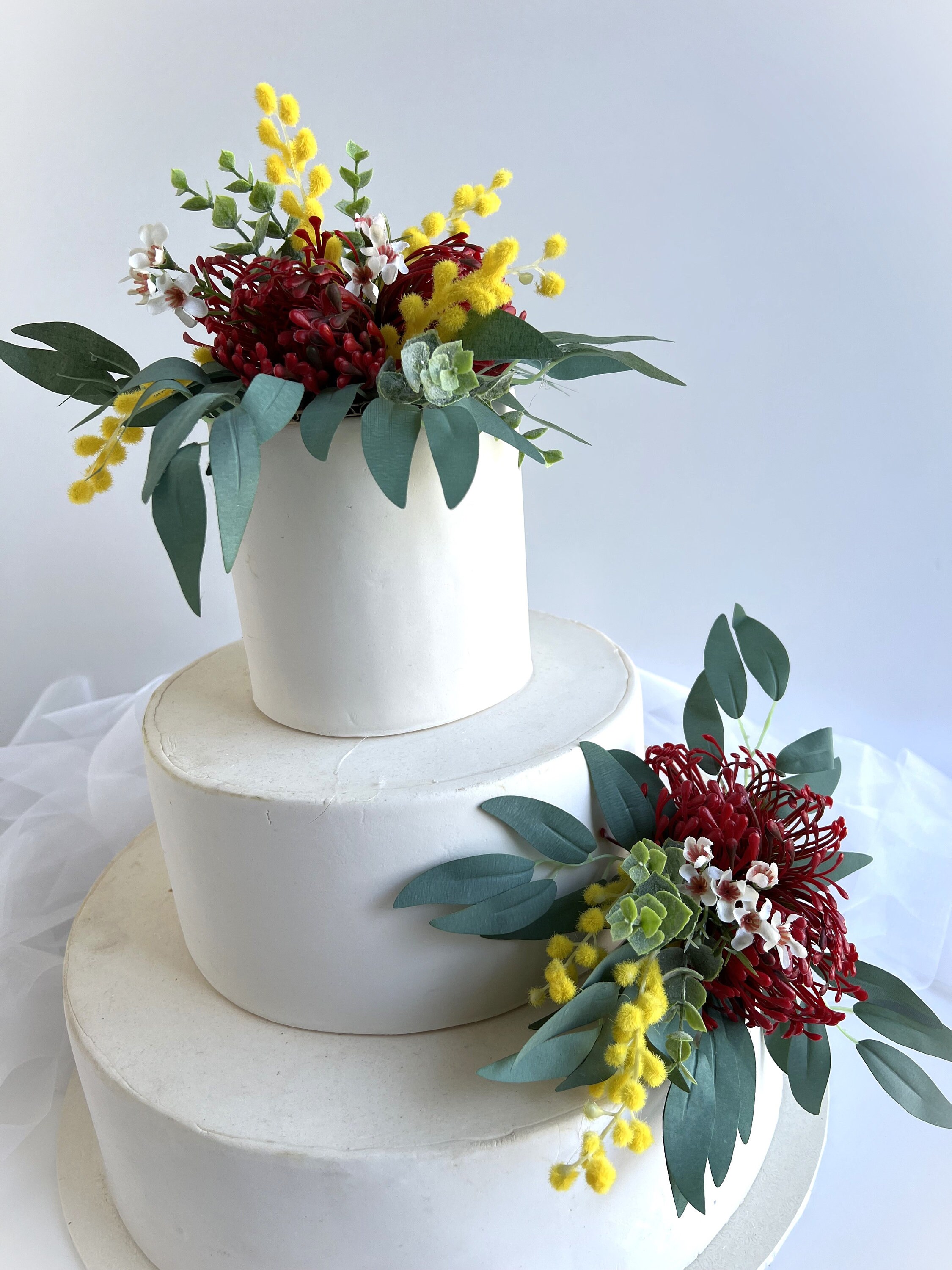 Wedding Cake Topper Australian Native Flowers Wedding Cake - Etsy Australia