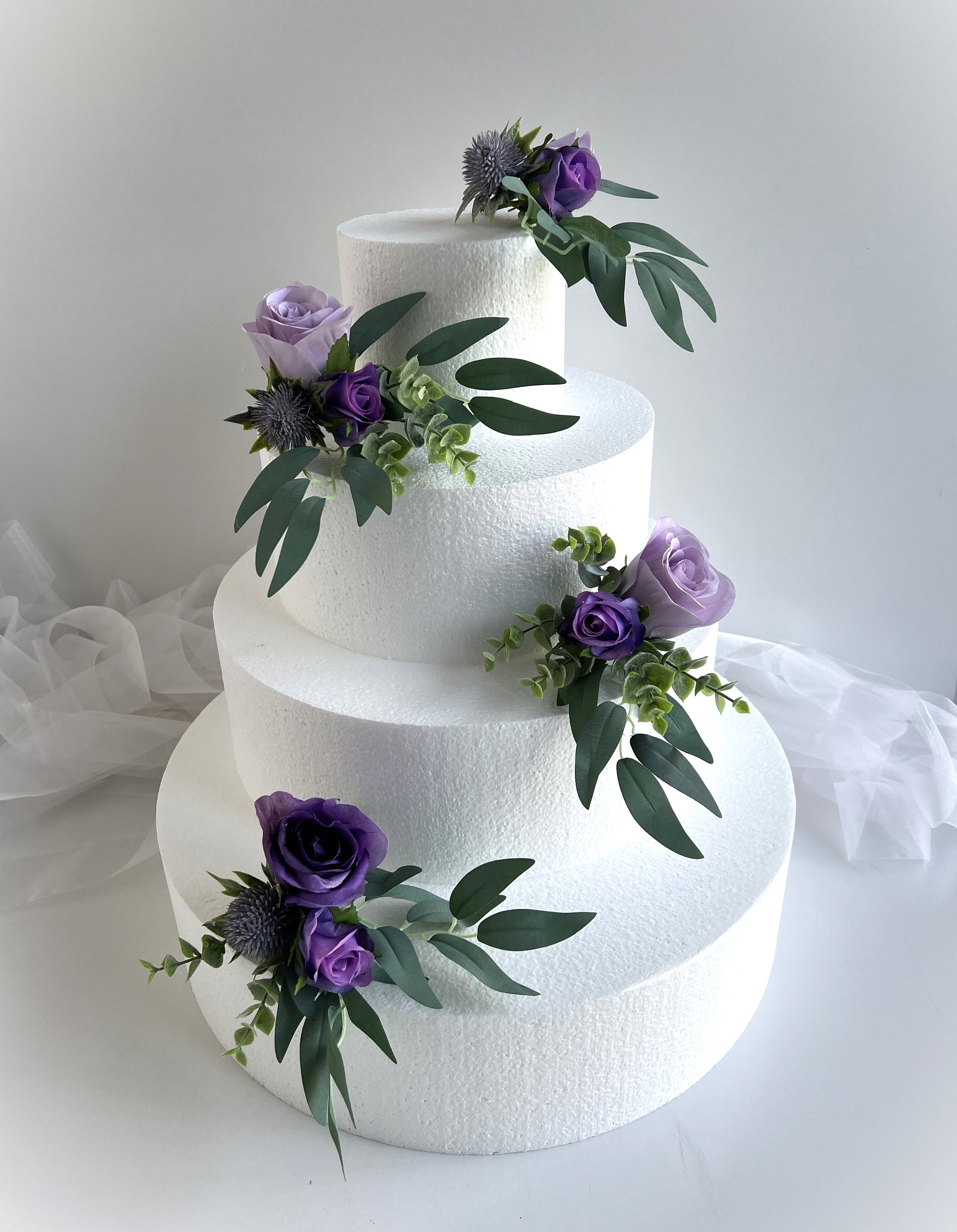 Purple Wedding Cake Toppers Letters