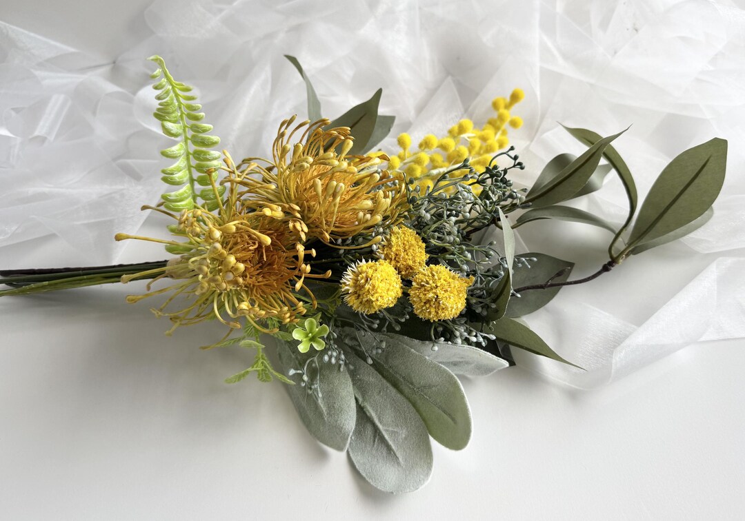 Flower Arrangement Australian Native Flowers Rustic Style Mason Jar ...