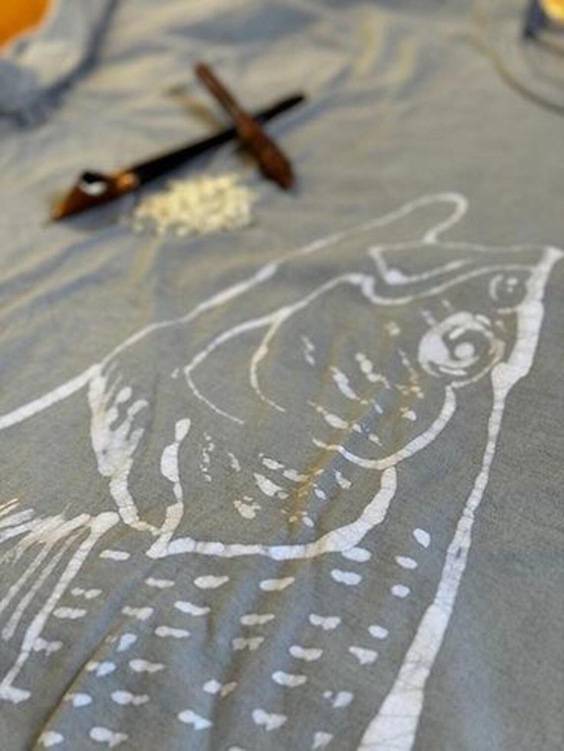 Striped Bass Fish Shirt, Nature Graphic Tee, Handmade Batik Shirt ...