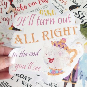 Beauty and the Beast Mrs Potts Quote It'll Turn Out - Etsy