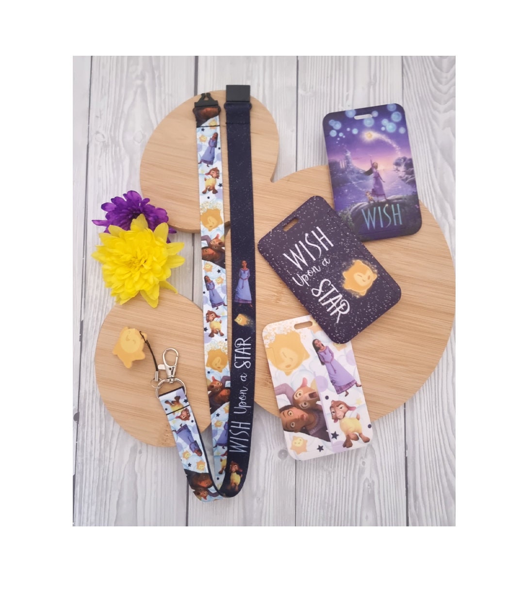 Disney Wish Asha - Wish Upon a Star Lanyard / Keychain / Lanyard Badge ...