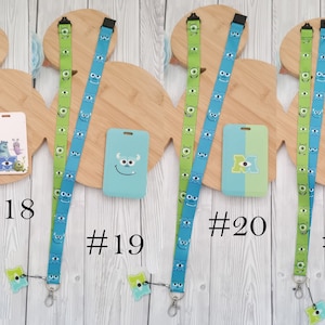 Monsters Inc Sully - Mike - Boo Disney Lanyard / Keychain / Badge ...