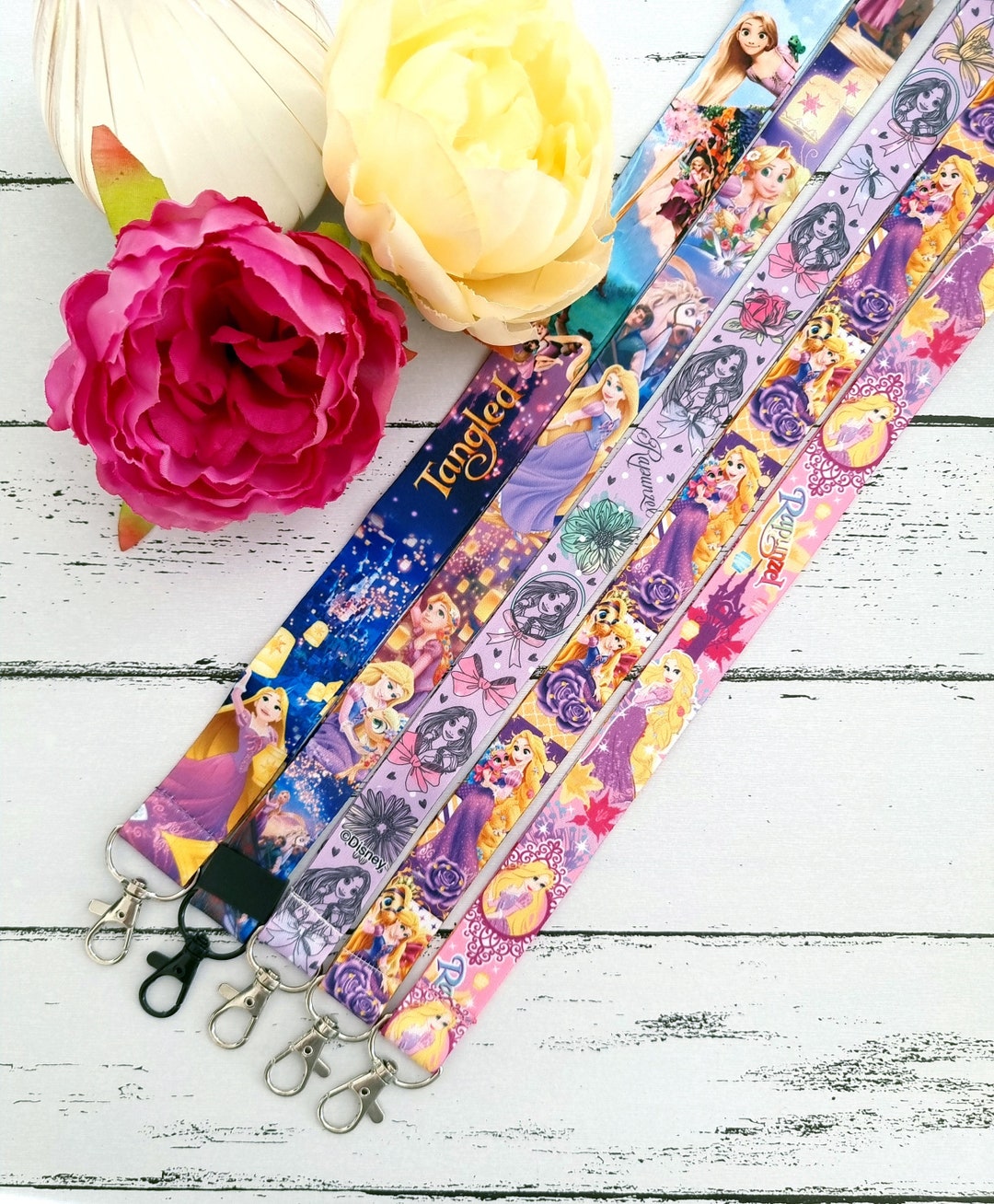 Disney Princess Rapunzel Tangled Flynn Pascel Badge Holder - Etsy UK