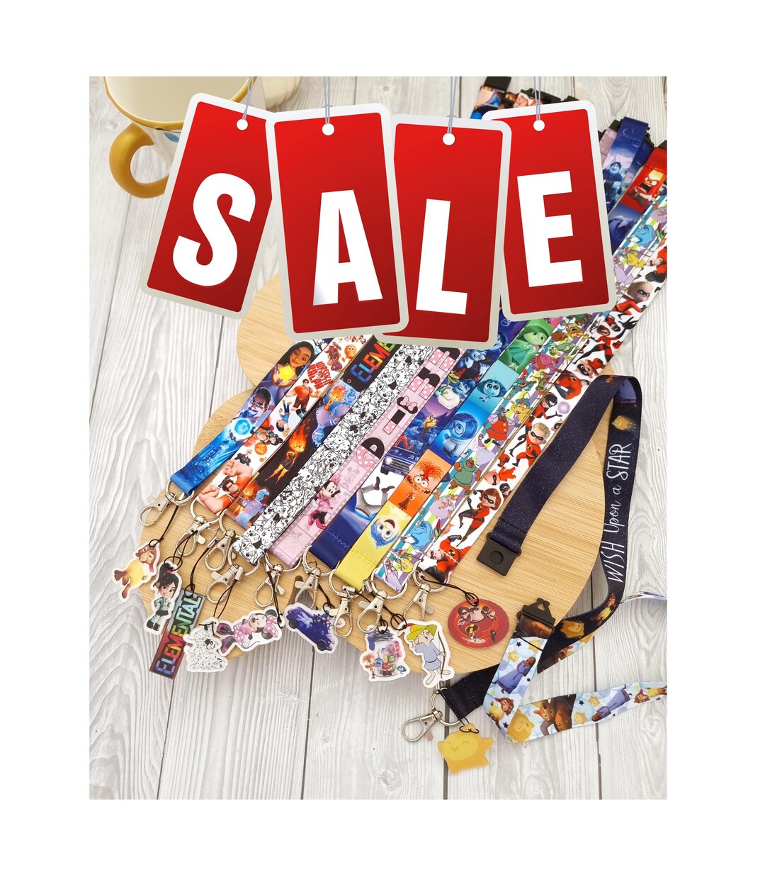 Disney Lanyards Sale ID Holder / Safety Clip / Trading Pin / Character ...