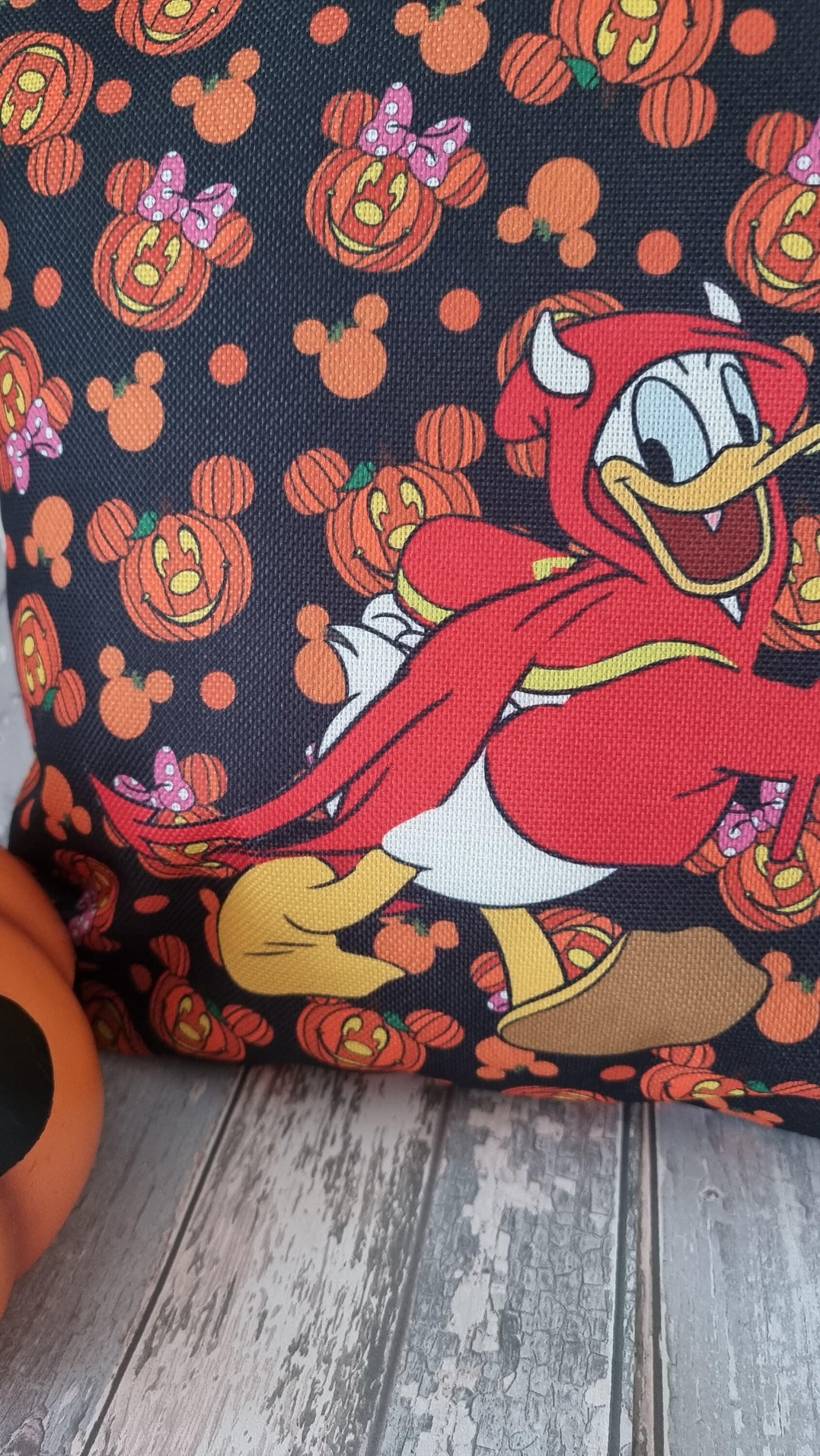 Doublesided Disney Donald Duck Devil Halloween Mickey Pumpkin - Etsy