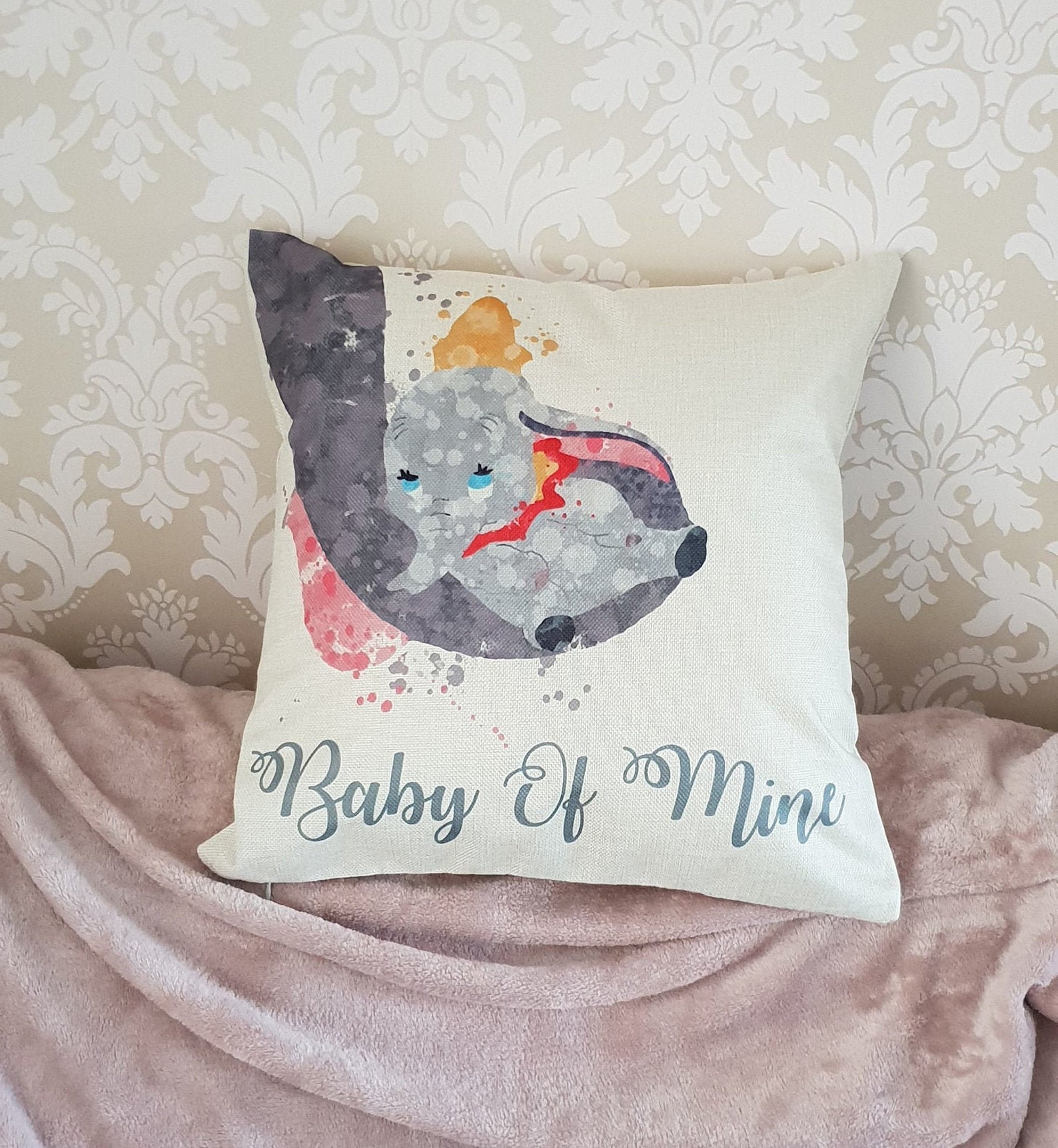 Dumbo Elephant Inspired Quote Baby of Mine Throw - Etsy