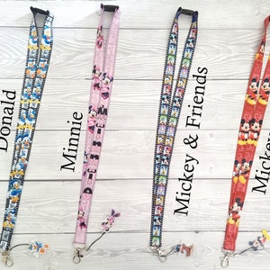 Disney Mickey Bluey Stitch Mermaid Vintage Lanyard / Keychain / Lanyard ...