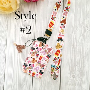 Disneyland Snack Food Ice-cream Cupcake Doughnut Lanyard / - Etsy UK