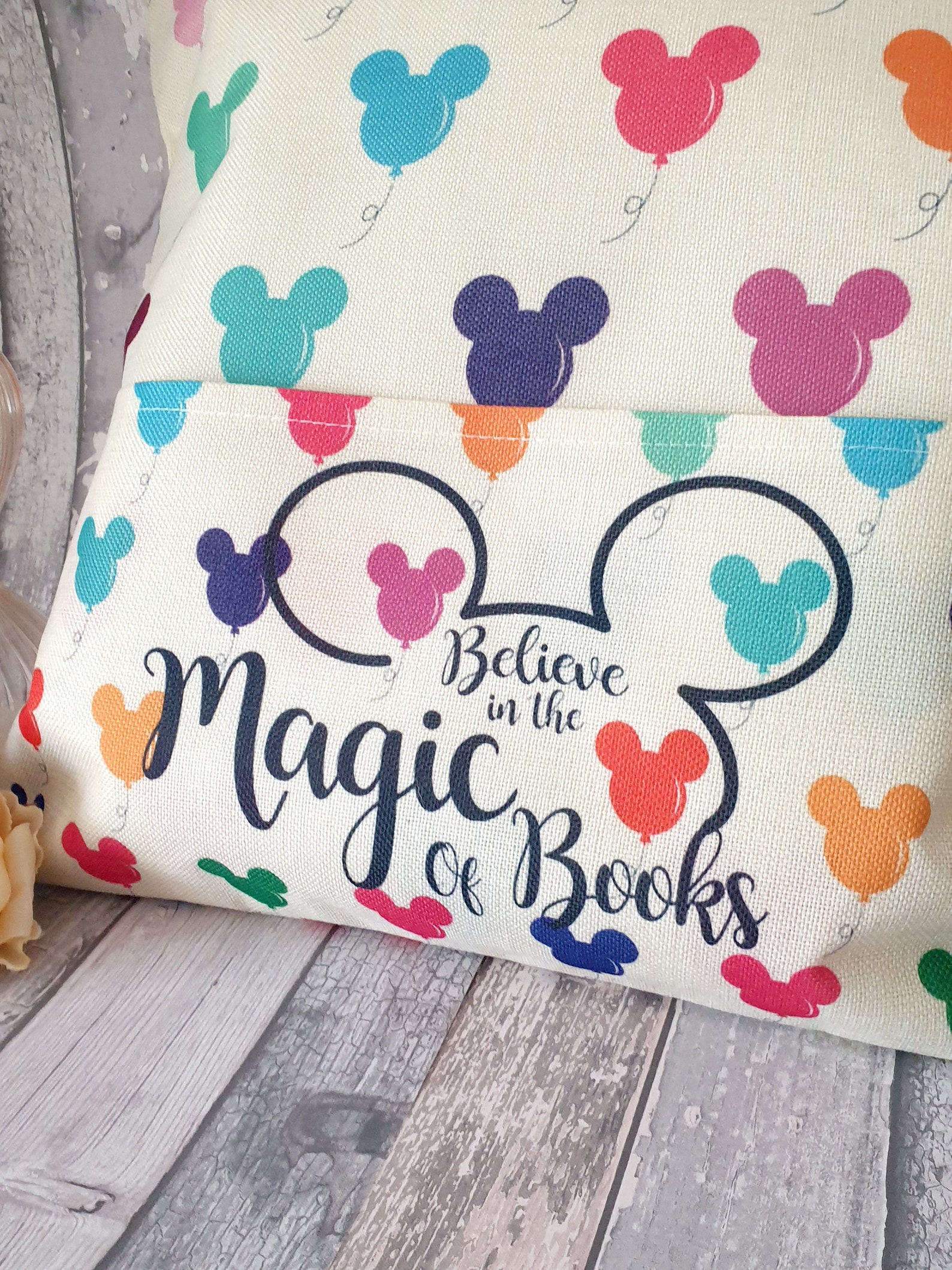 Book Pocket Mickey mouse ear balloons inspired Believe | Etsy