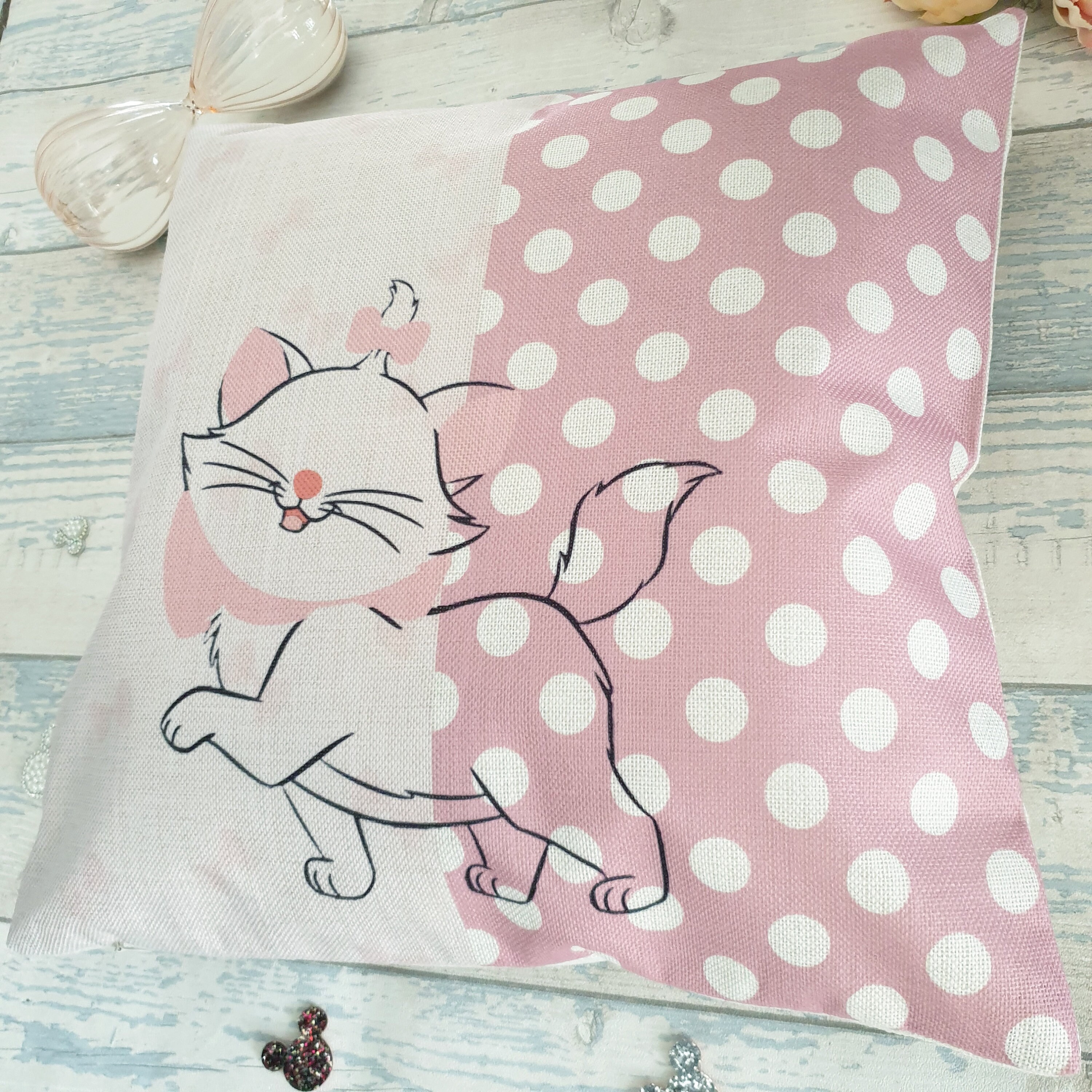 Disney Marie Aristocats Inspired Kitten Cat Pink Spot Dot | Etsy