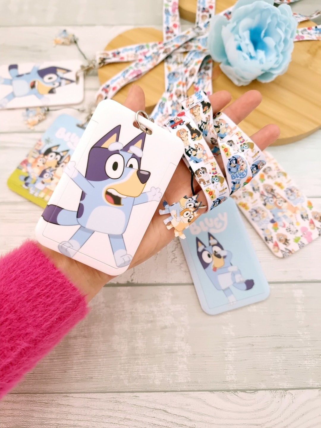 Bluey Disney Lanyard / Keychain / Lanyard Badge Holder / Matching ...