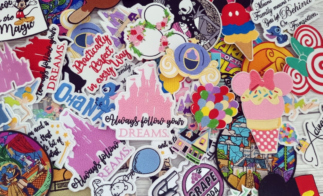 Pick and Mix Disney Patches- Embroidered Patch / Iron on Patch ...