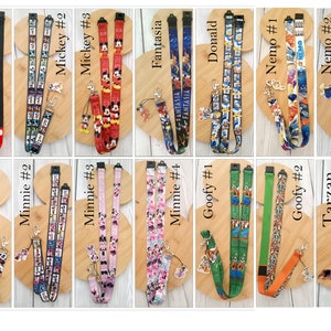 Disney Mickey Ears Pooh Stitch Hercules Meg Lanyard / Keychain ...