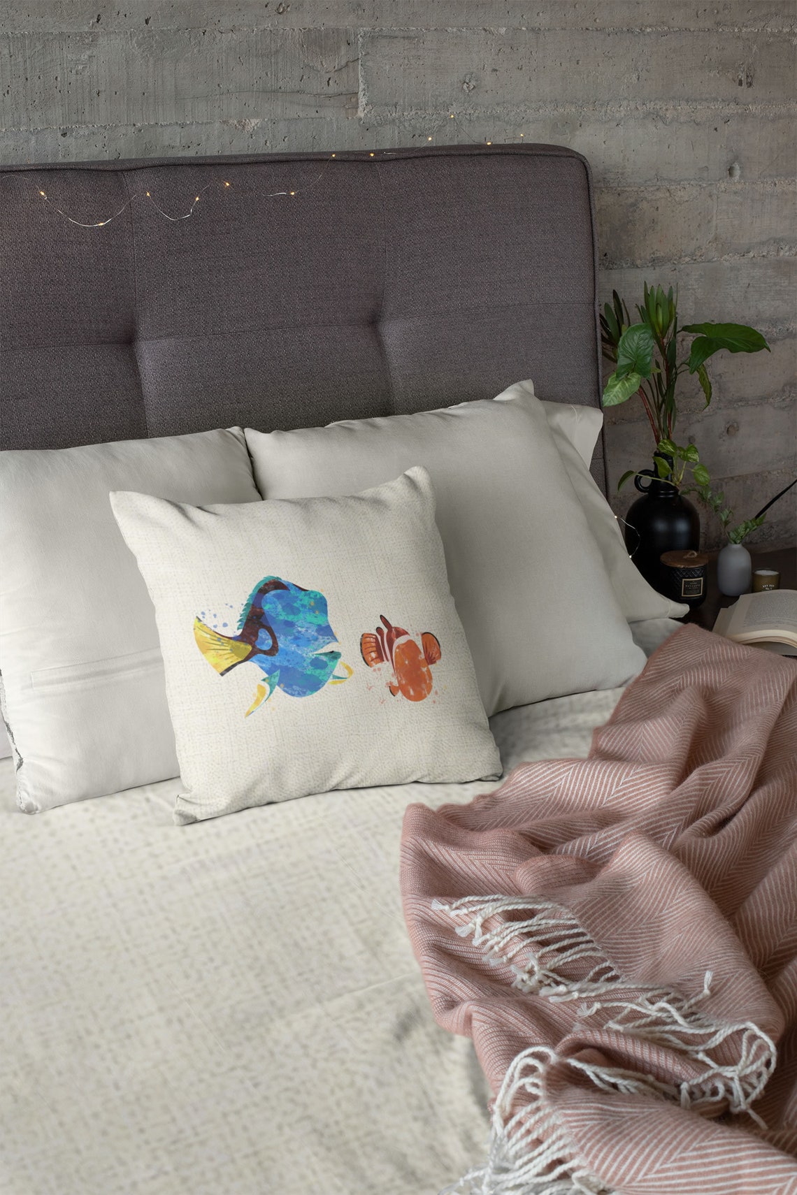 Finding Nemo Dory Splash Colour Inspired Cushion Throw Pillow | Etsy