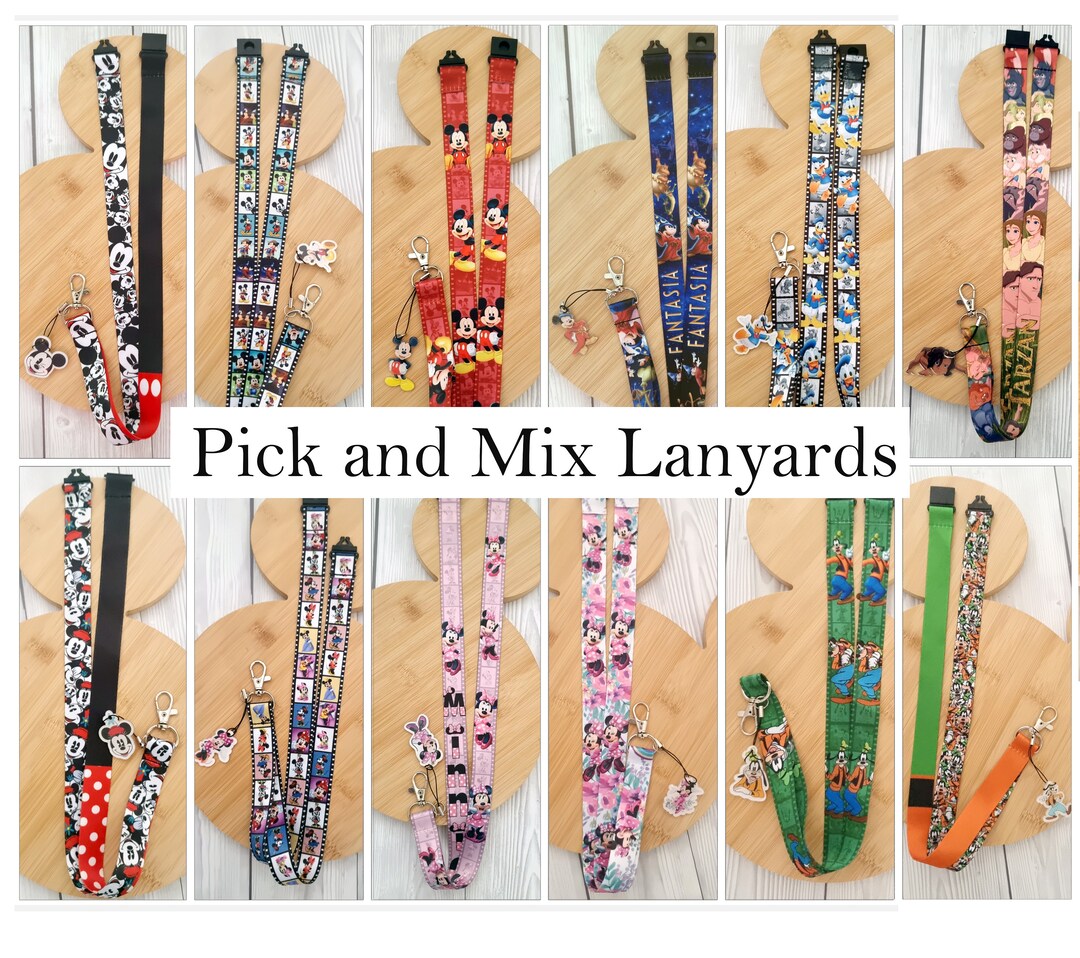 Disney Mickey Animal Ears Bluey Cars Snack Cruise Lanyard / Keychain ...