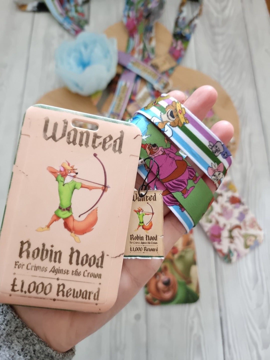 Disney Robin Hood Wanted Poster Vintage Disney Lanyard / - Etsy UK