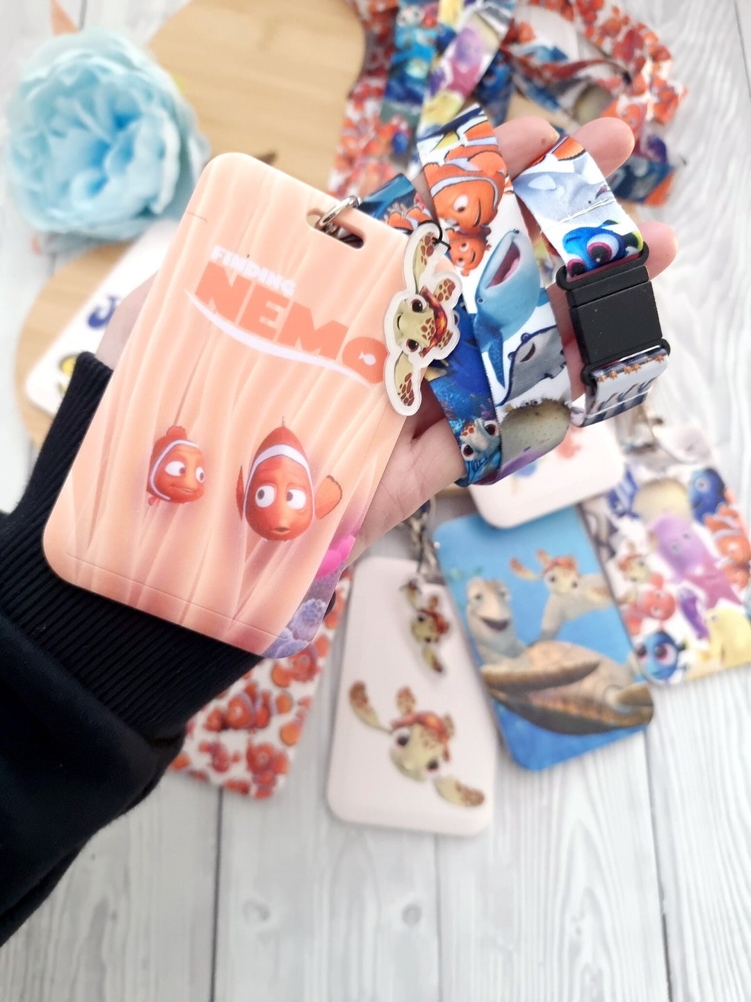 Disney Finding Nemo Dory Lanyard / Keychain / Badge Holder / Plastic ID ...