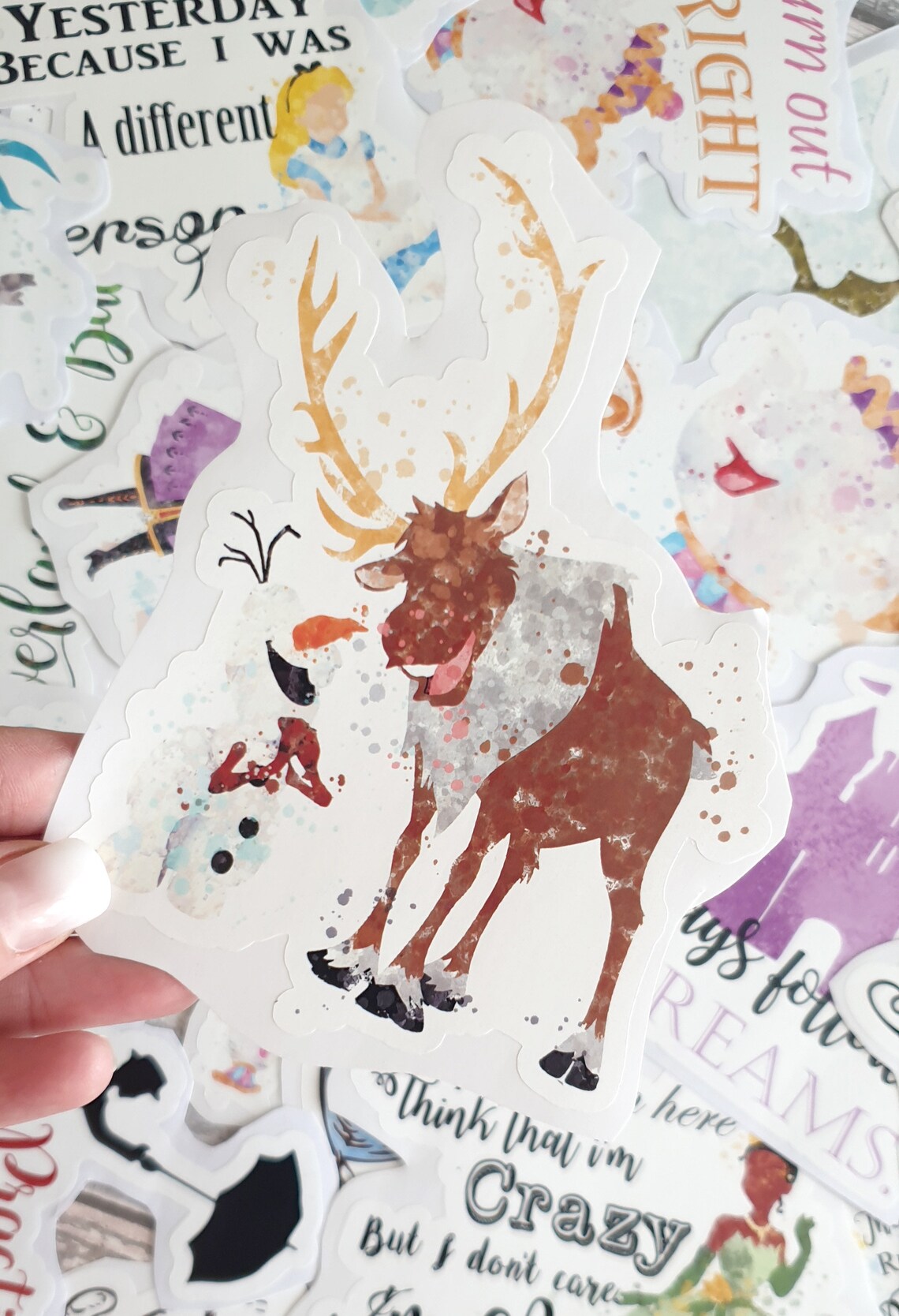 Disney Frozen Olaf and Sven Sticker Size Small Medium Large - Etsy