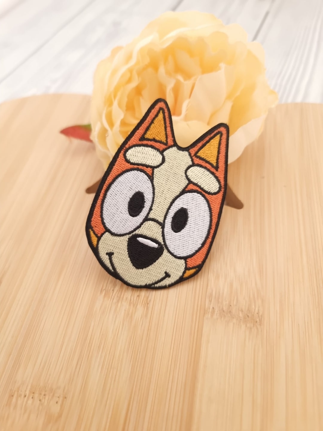 Bluey and Bingo Face Patch Character Disney Patches Embroidered Patch ...