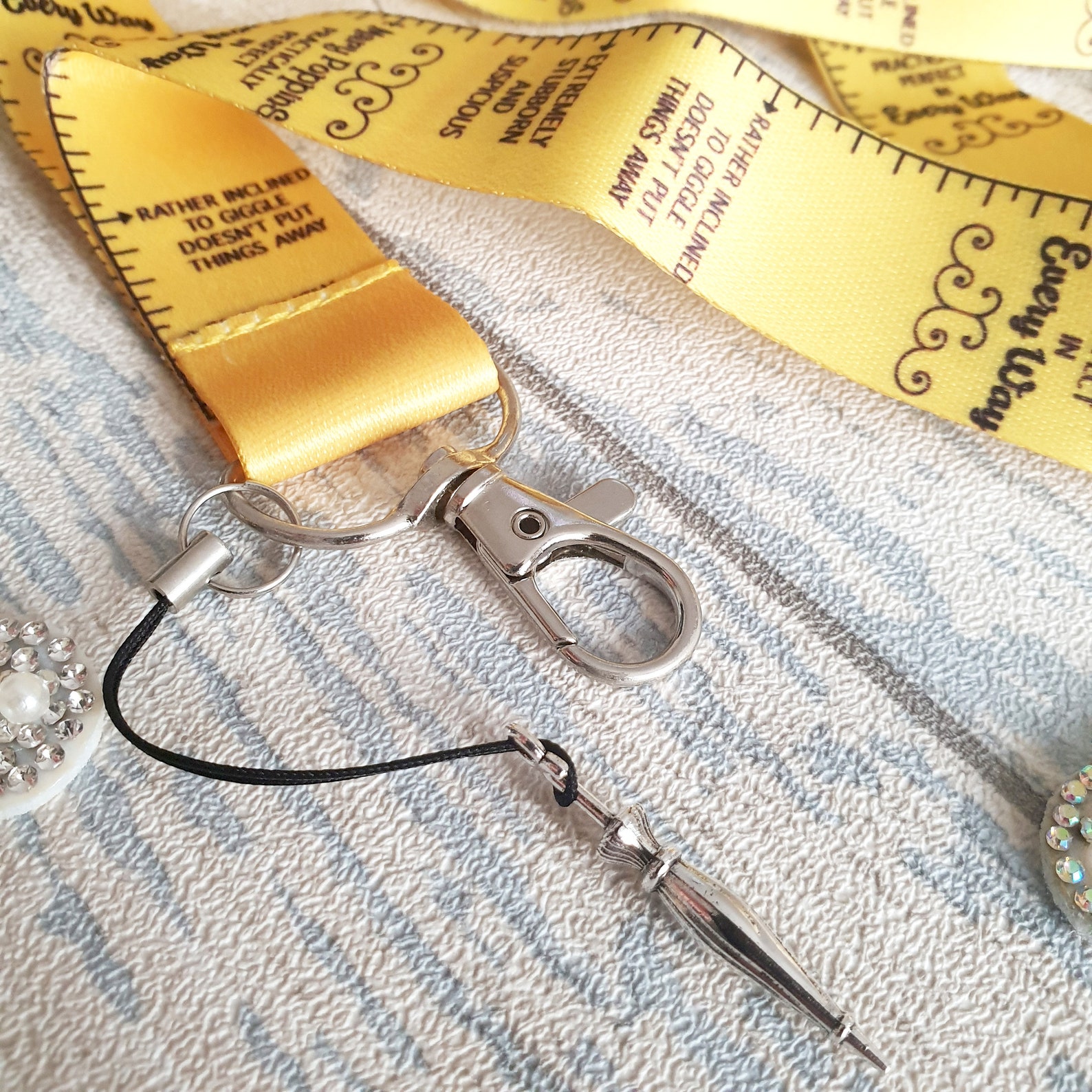 Mary Poppins Yellow Measuring Tape Practically Perfect Click - Etsy UK