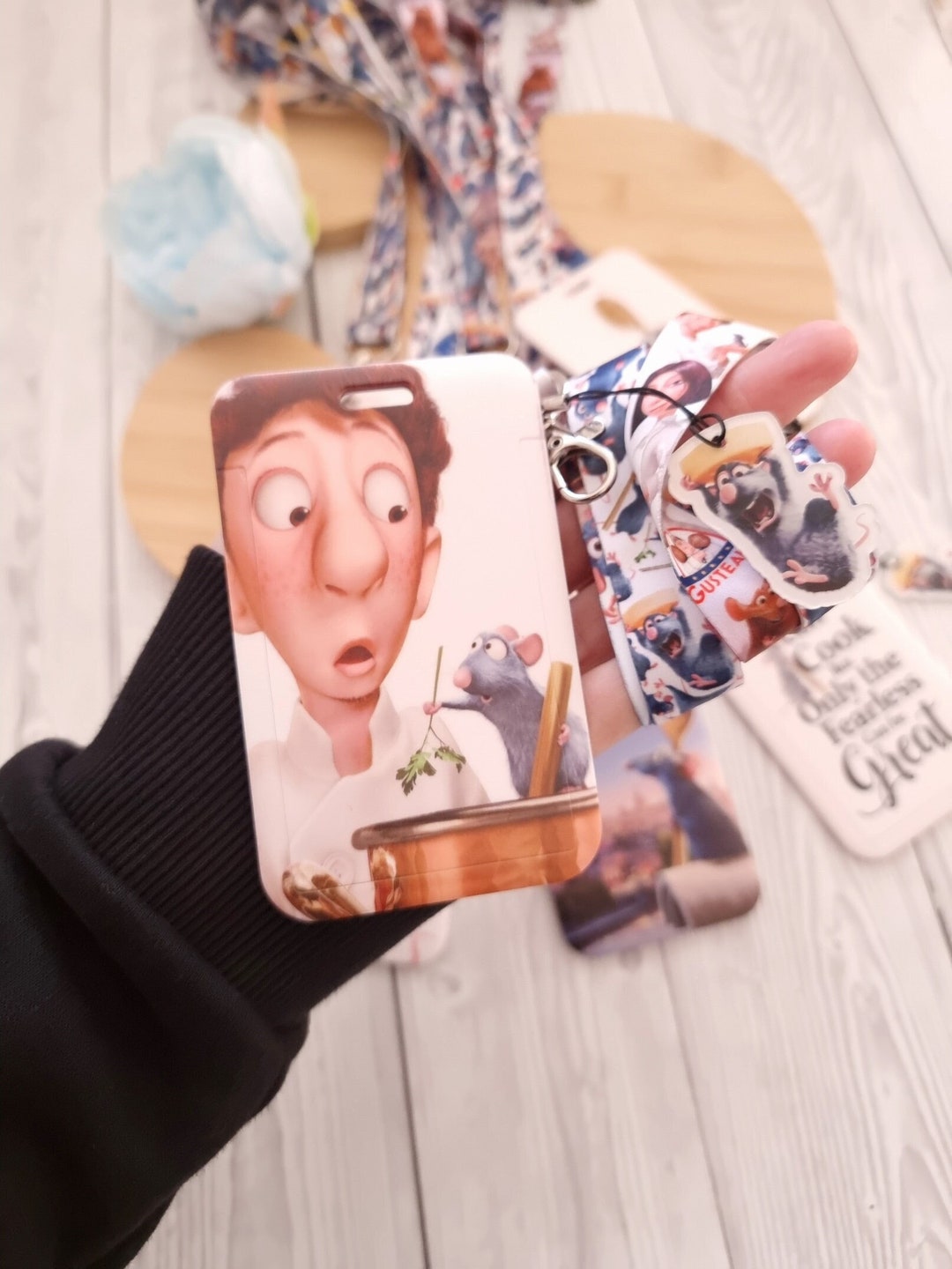 Ratatouille Chef Remy Disney Lanyard / Keychain / ID Badge Card Disney ...