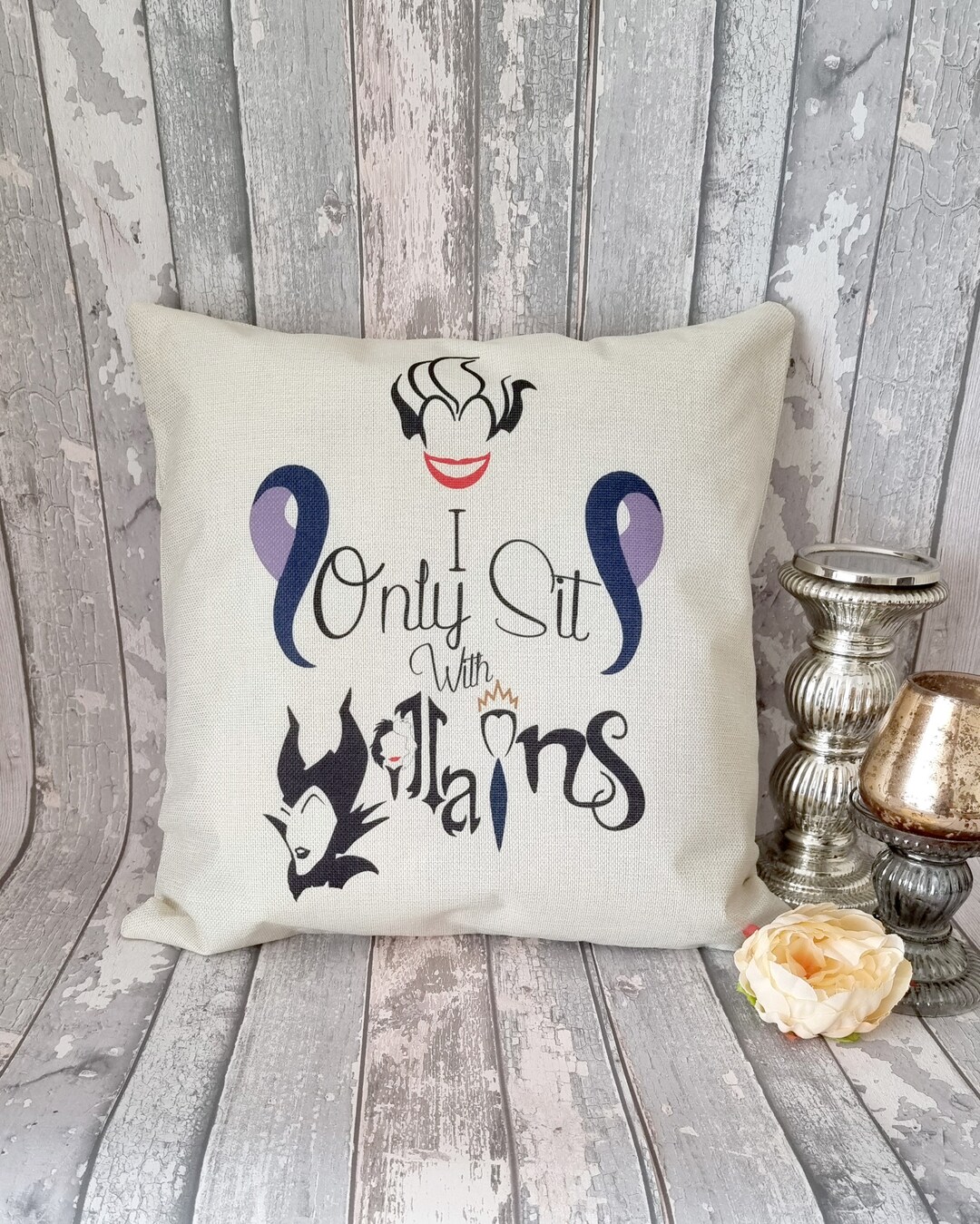 Disney Inspired Villain I Only Sit With Villains Ursula Maleficent Evil ...