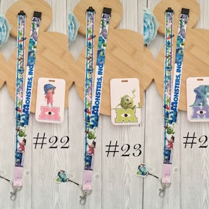 Monsters Inc Sully - Mike - Boo Disney Lanyard / Keychain / Badge ...