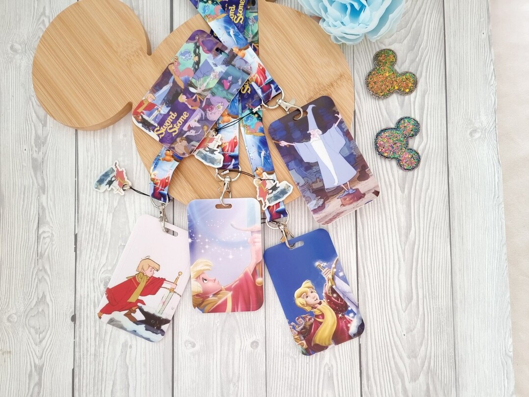 Sword in the Stone Disney Lanyard / Keychain / Lanyard Badge Holder ...