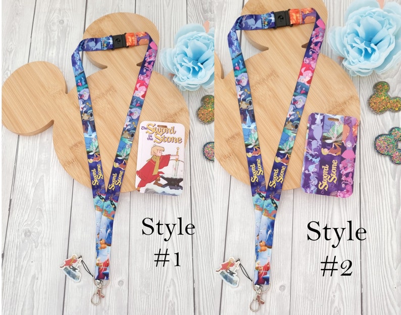 Sword in the Stone Disney Lanyard / Keychain / Lanyard Badge Holder ...
