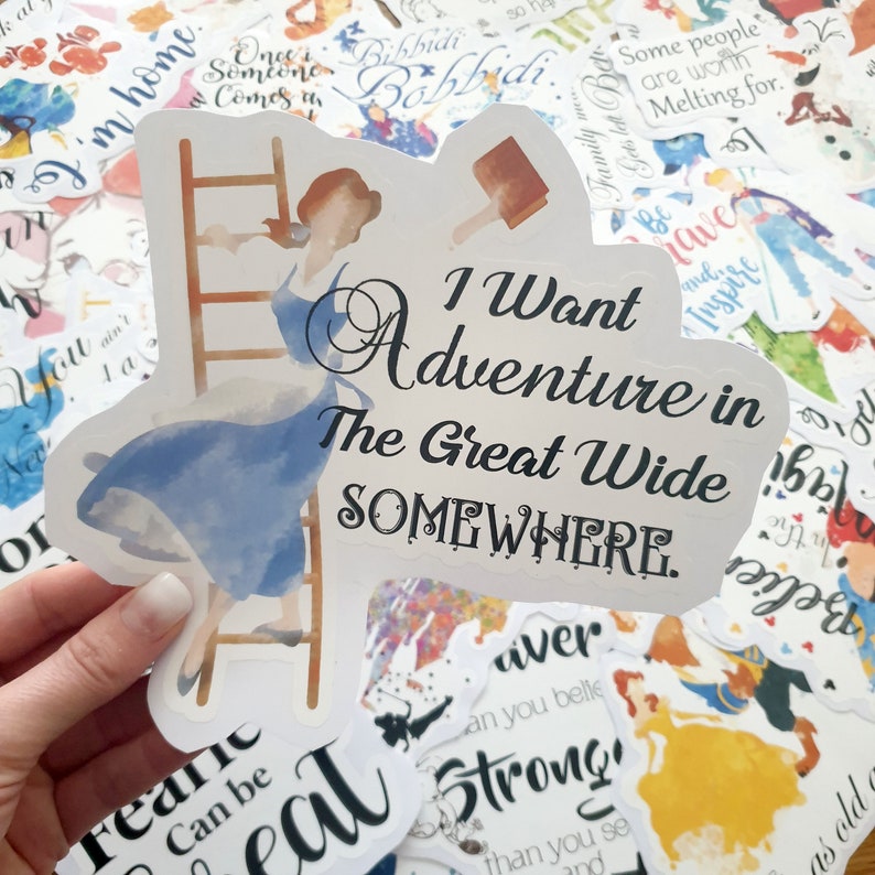 Disney Beauty and the Beast Belle Quote I want Adventure | Etsy