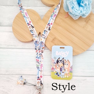 Bluey Disney Lanyard / Keychain / Lanyard Badge Holder / Matching ...