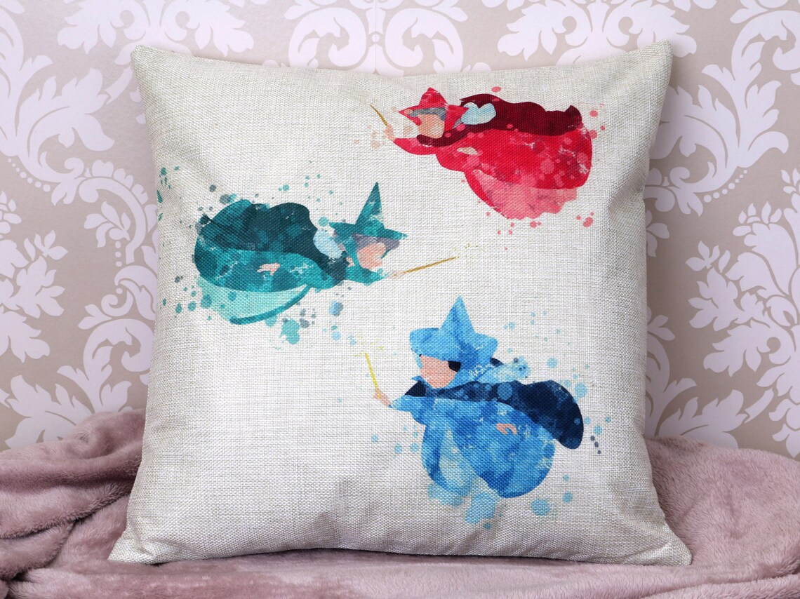 3 Good Fairies Flora Fauna & Merryweather Form Disney Sleeping - Etsy
