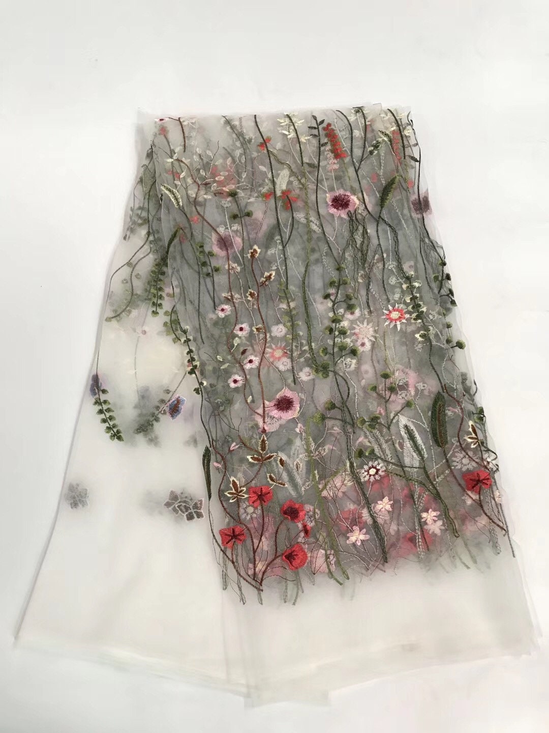 Embroidery Lace Fabric Flower Lace Fabric wedding Lace - Etsy