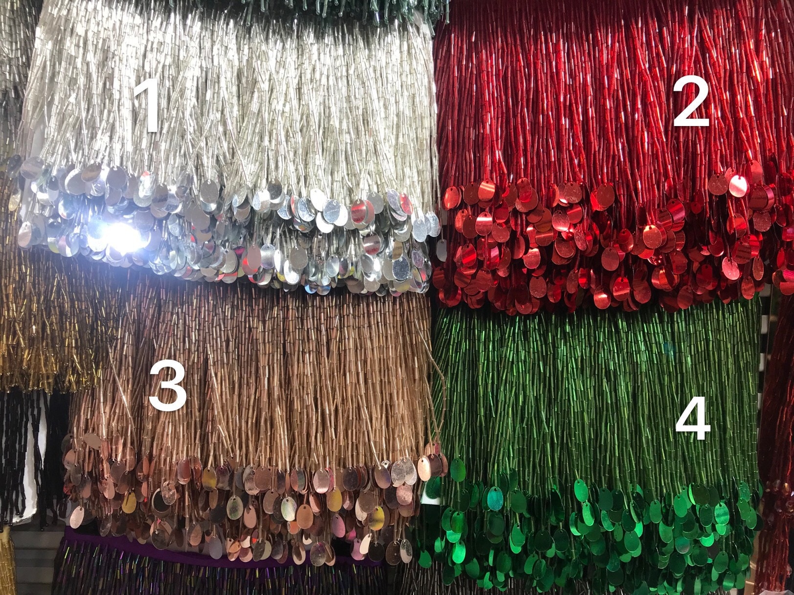 6 Colors Heavy Bead Fringe Trim for Haute Couture Shinning - Etsy
