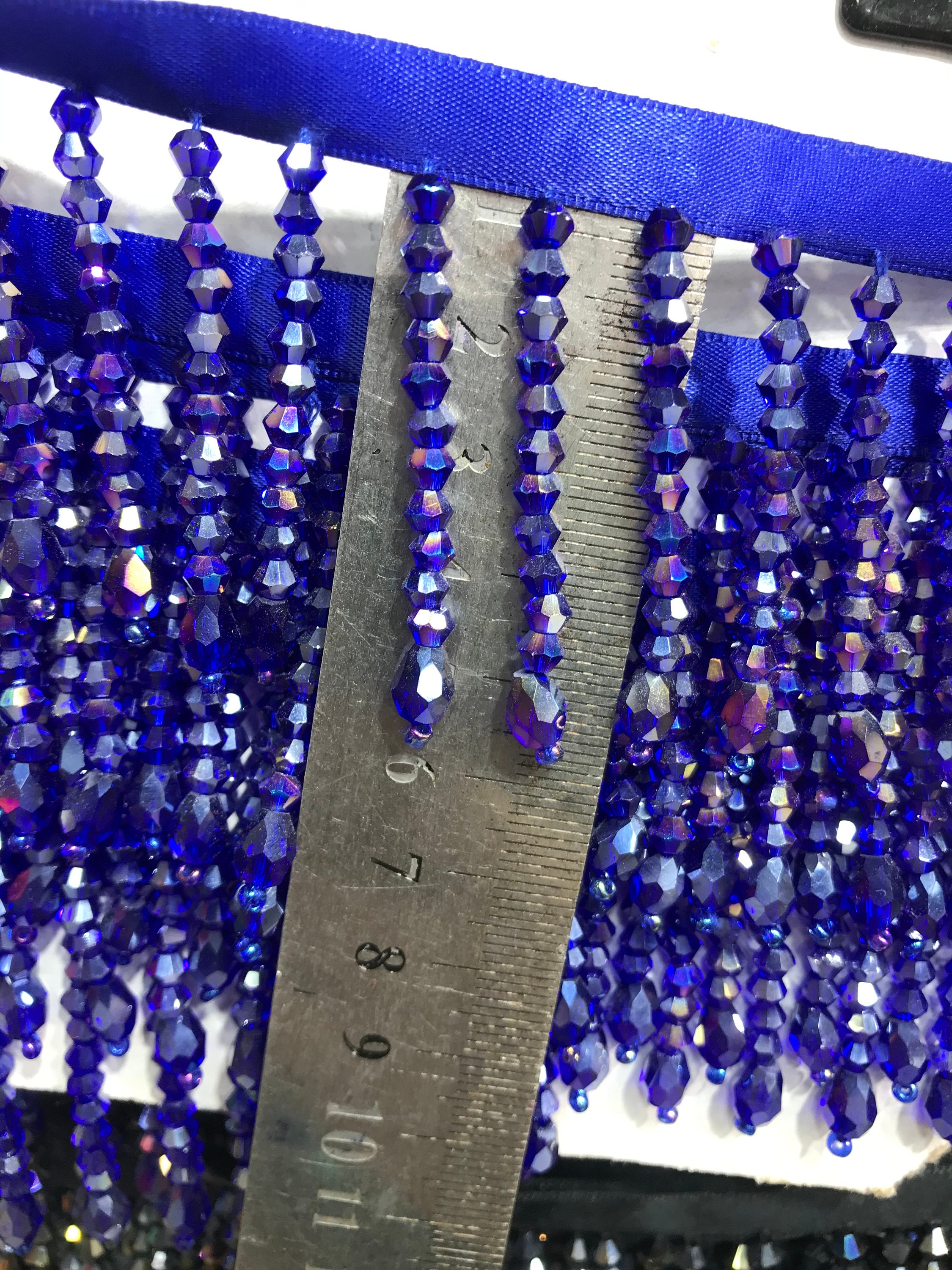 New Arrival Shinning Heavy Rhinestone Fringe Trim for Haute | Etsy