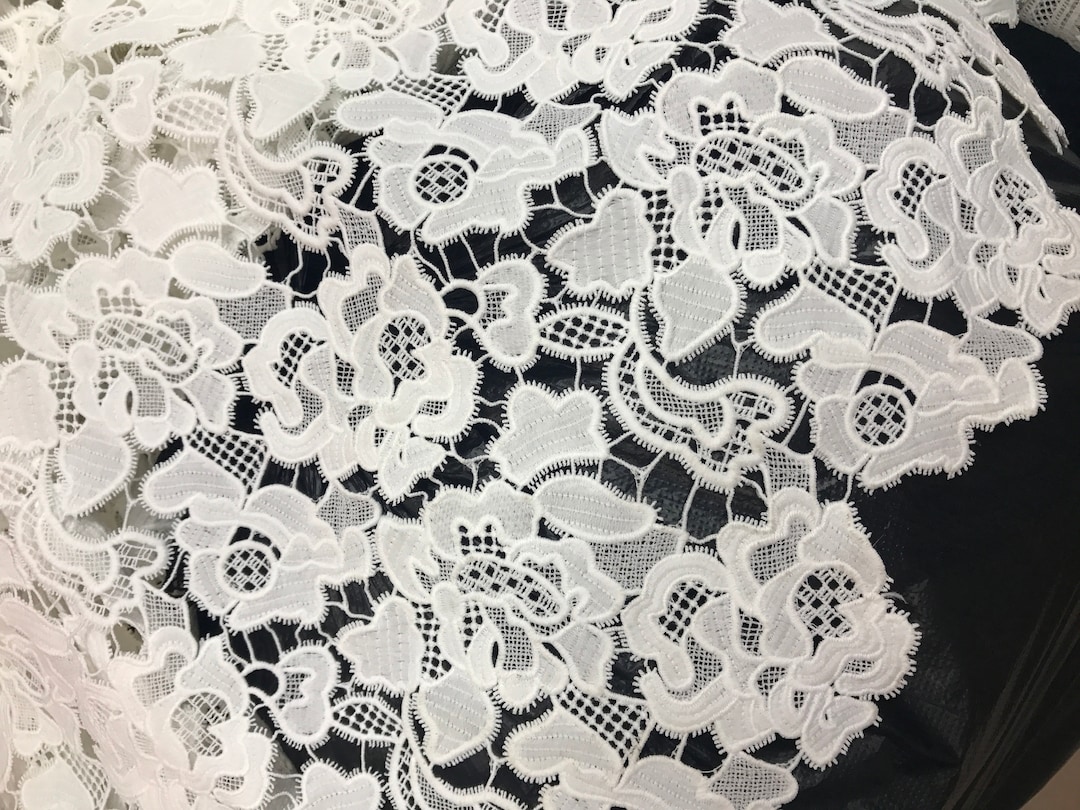 Newest Lace Fabric White ,fashion Lace Fabric , Cord Lace Fabric ...
