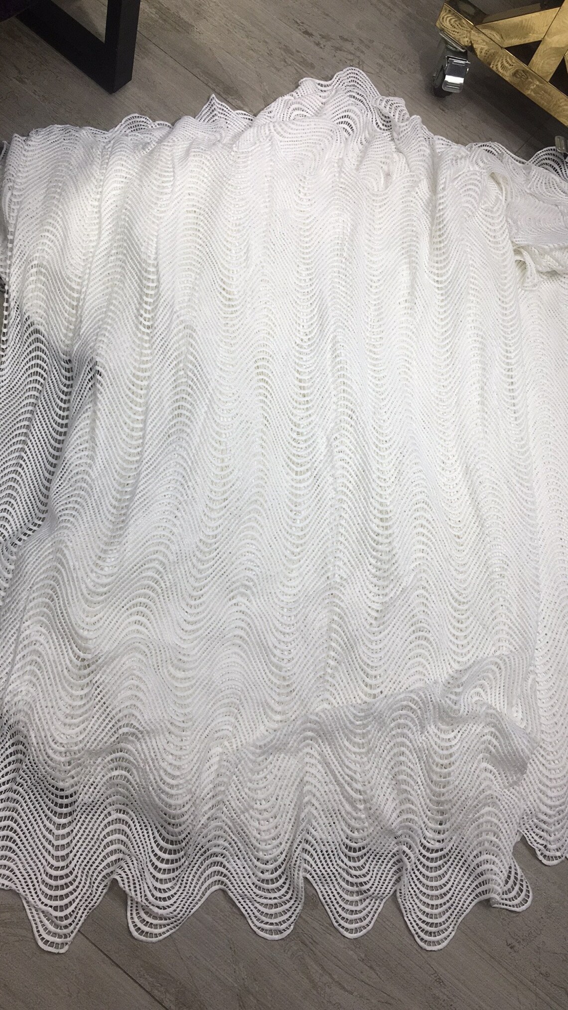 White Cord Lace Fabric: High-end Guipure Lace for Party Dress - Etsy