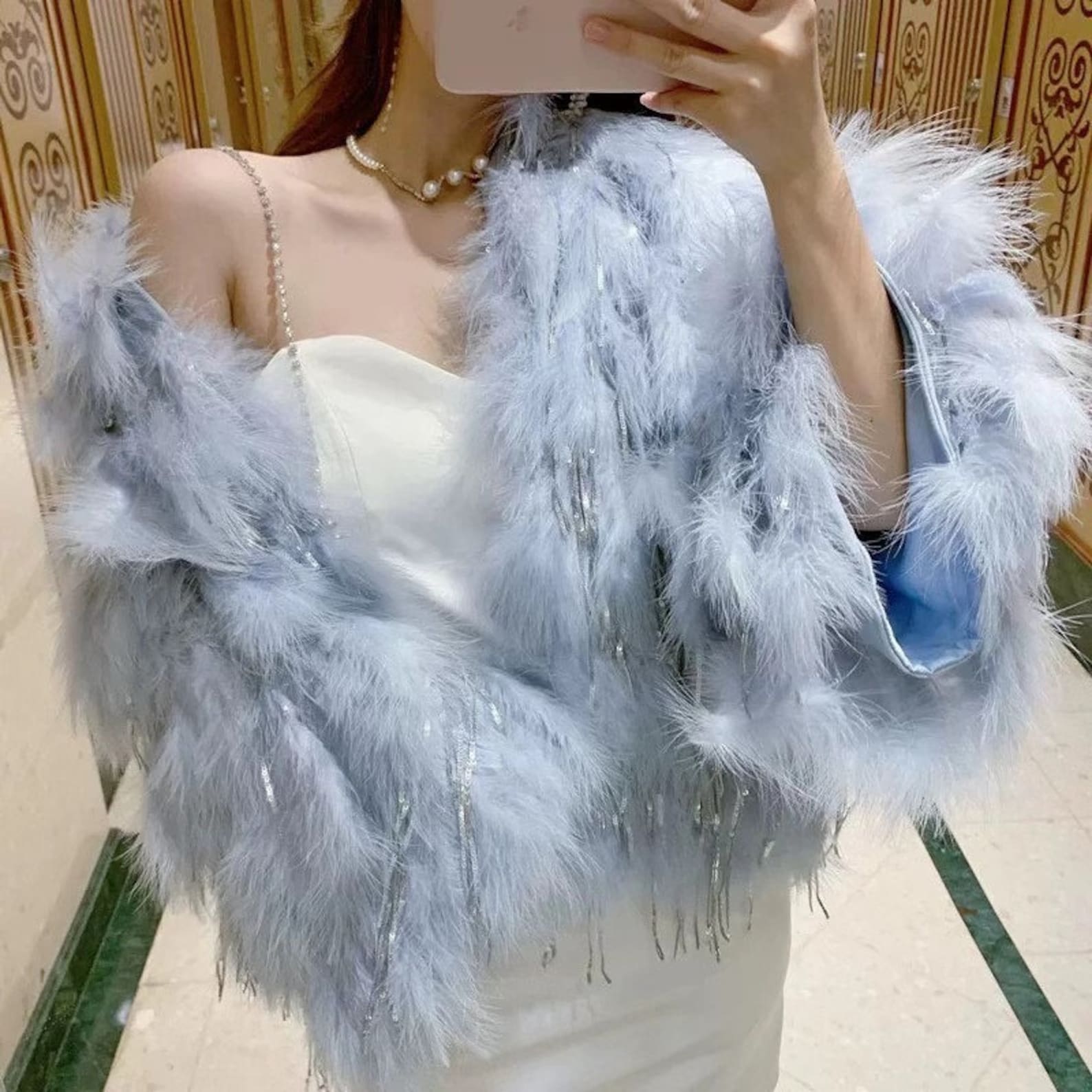 Luxury Elegant Feathers Lace Fabric Fashion Show Lace Fabric | Etsy