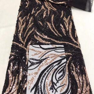 Fashion Shinning Sequins Lace Fabric , Multicolor Sequins Lace Fabric ...