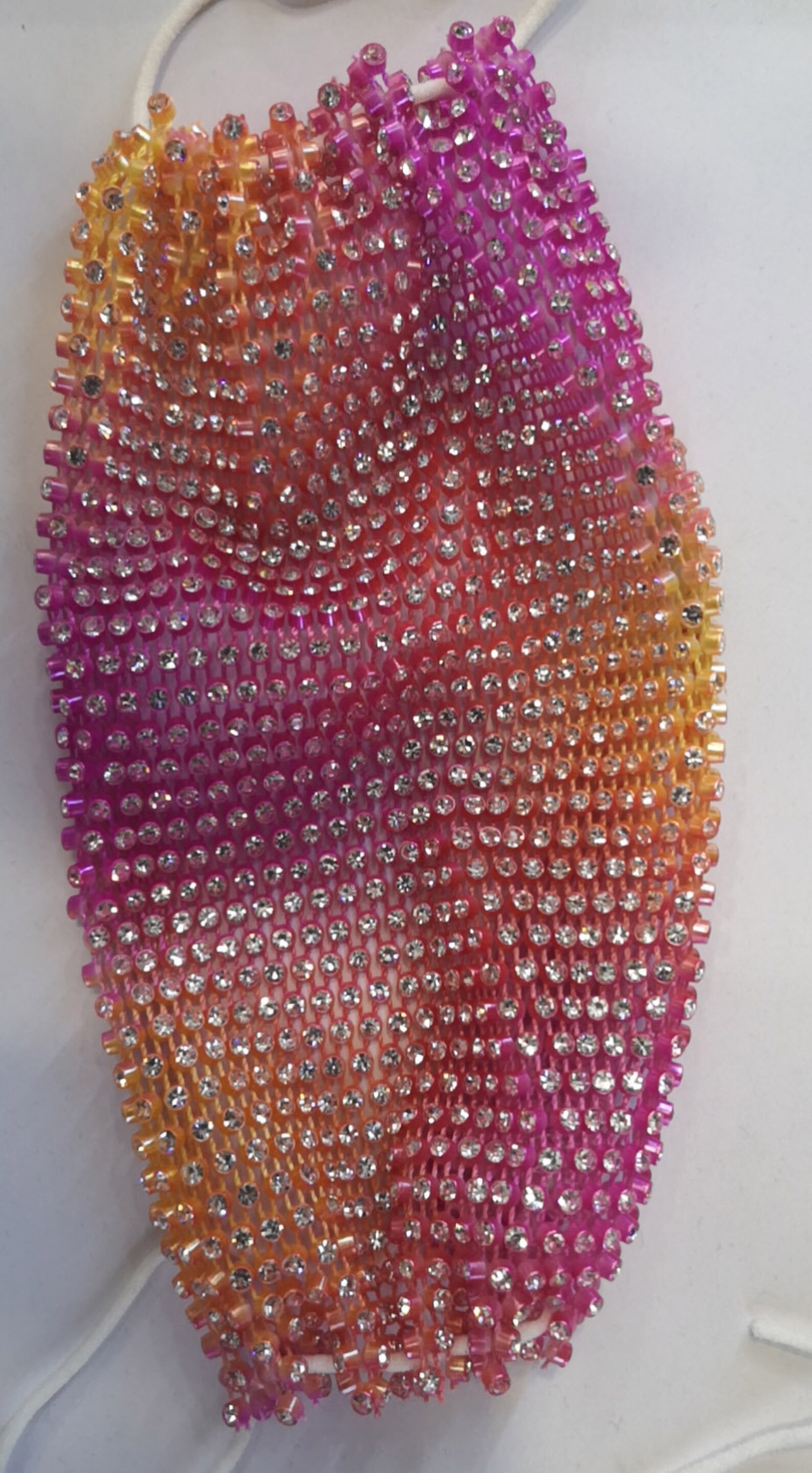 Rhinestone Mask/layer Bling Mask /stretch/ Bling Glittery - Etsy