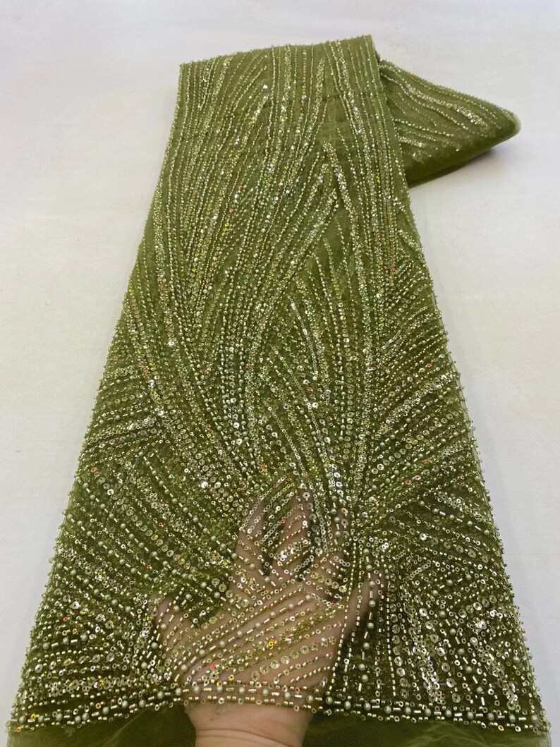 Fashion Show Sequins Lace Fabric shinning Lace Fabric for - Etsy