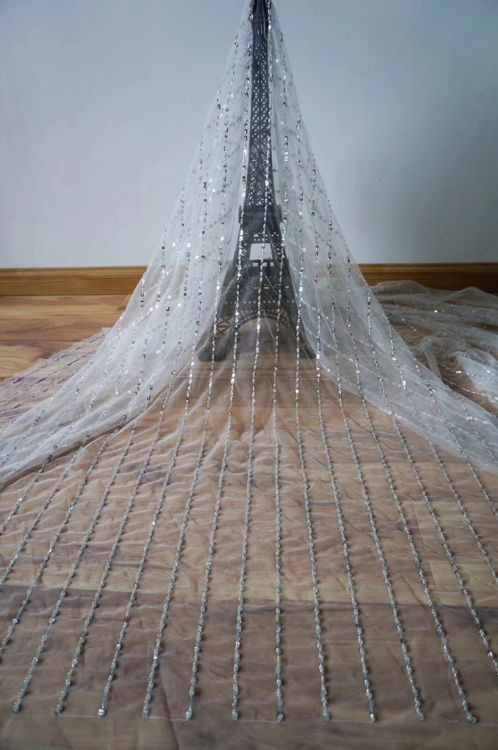 Luxury Vintage Beading Lace Fabric Shining Sequins Beading - Etsy